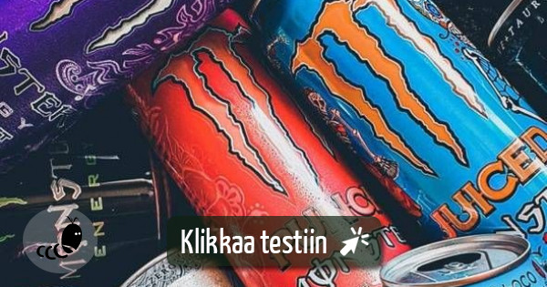 Testaa - Mikä Monster Energy- juoma olet? | Testimato